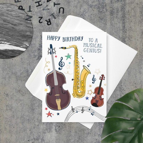 Happy Birthday Musical Genius Card - Celebrate with Style | Katie ...