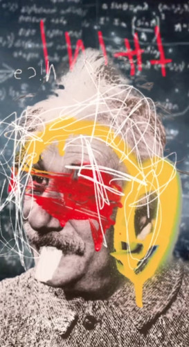 Revolue - “Einstein” 1/1 - NFT and Infinite object | krausegallery