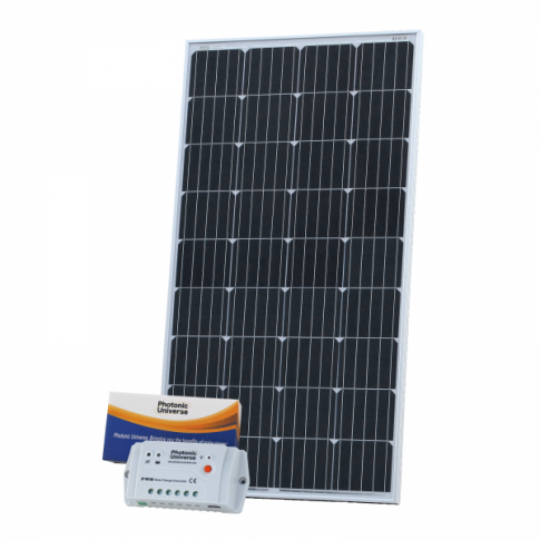 150W 12V solar charging kit with 10A controller and 5m cable | Stoves ...