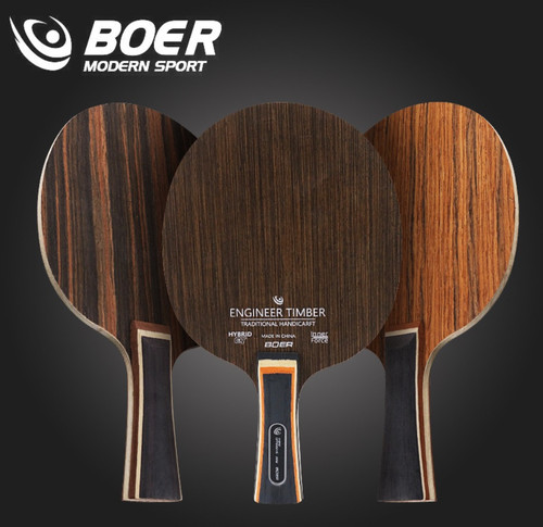 Boer Siamese Senna Dalbergia Ebony Table Tennis Blade 5 Wood 2 Carbon ...