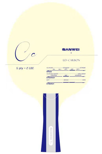 Sanwei CC LD Carbon Light 5 Layer Table Tennis Blade | PING PONG ONE ...