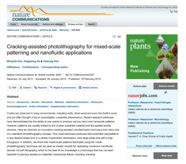 News Media on Nat. Comm.