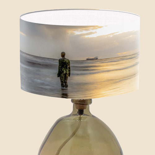Coastal lampshade Crosby Beach, Liverpool seaside Lampshade LS322 ...
