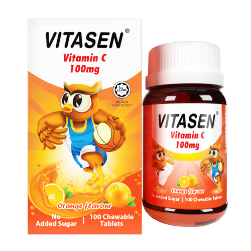 VITASEN VITAMIN C 100MG TABLET | WINWA MEDICAL