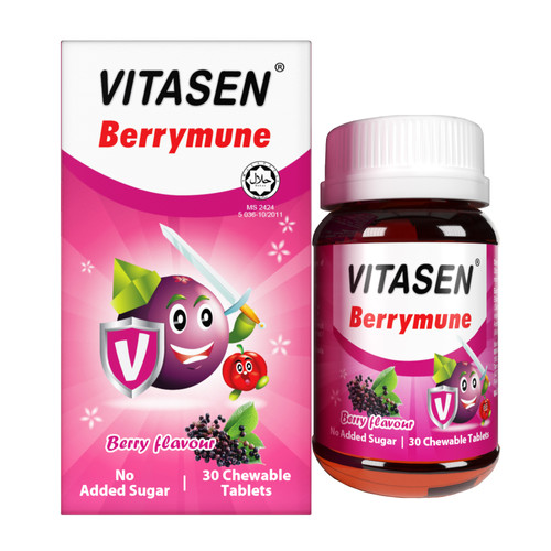 VITASEN BERRYMUNE CHEWABLE TABLET (BERRY FLAVOUR) | WINWA MEDICAL