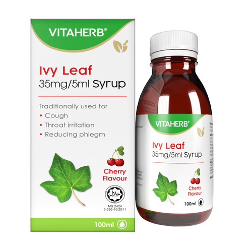VITAHERB IVY LEAF 35MG/5ML SYRUP (CHERRY) | WINWA MEDICAL