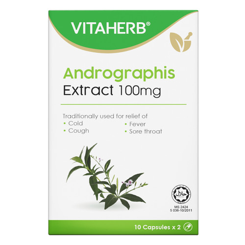 VITAHERB ANDROGRAPHIS EXTRACT 100MG CAPSULE | WINWA MEDICAL