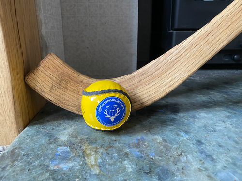Highland Historian ALL WEATHER shinty ball (Yellow) | Highland Historian