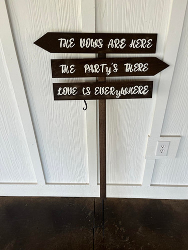 Ceremony sign | Piney Grove Ranch