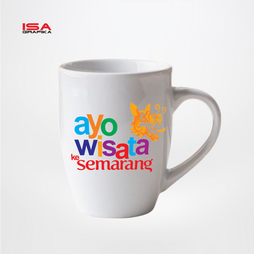 Cetak Mug Corel Putih | ISA Grafika