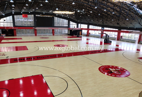 Basketball court hard wood system | AX Sports | FIBA