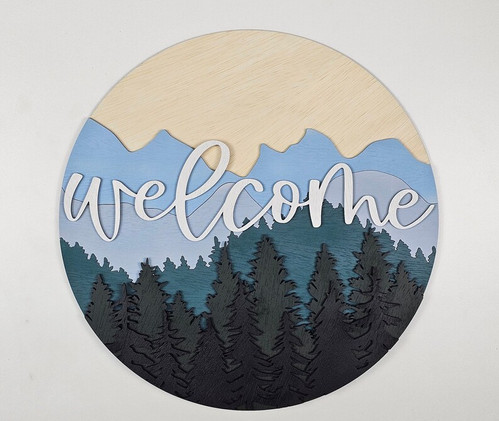 Mountain Welcome Sign | SouthcoastLasersmith