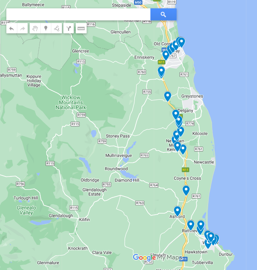 Maps of New Wicklow Bus Routes