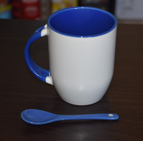 White mug color match spoon | Todd