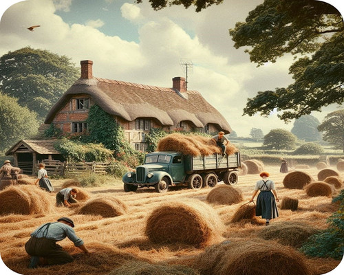 Harvest Time Design Glass Worktop Saver | Pearl Glass