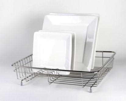 Medium / Large Stainless Steel Dish Drainer | Delfinware-Direct