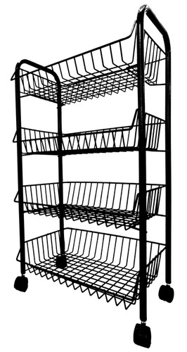 Four Tier Mobile Trolley | Delfinware-Direct