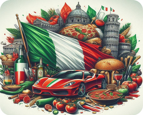 Italian Flag Glass Worktop Saver | Pearl Glass