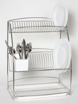 Three Tier Stainless Steel Dish Drainer | Delfinware-Direct