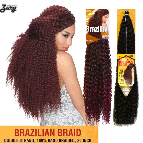 Zury Brazilian braid double strand crochet braid 20” | In the City Beauty