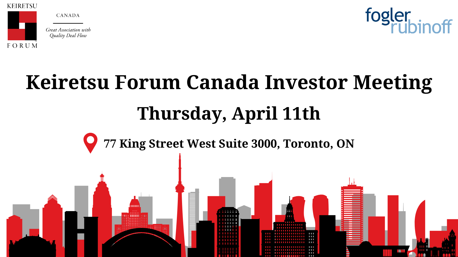 Keiretsu Forum Canada Investor Meeting - April 11th Live Event ...