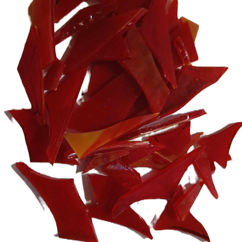 Red transluscent (Wissmach) stained glass offcuts 100 grams | Volcania ...