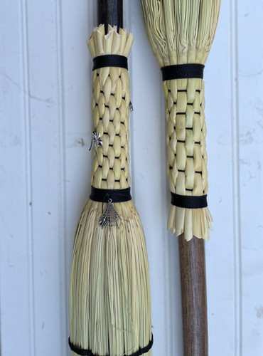 The Cobwebber Besom Broom - 42" Handle Broomcorn | Just Whisk Away