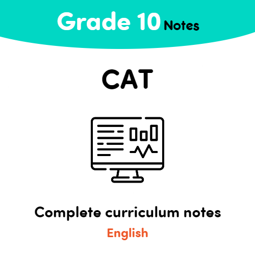 Gr 10 CAT [English] | Testpapers
