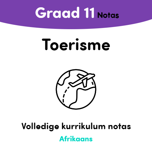 Gr 11 Toerisme [Afrikaans] | Testpapers