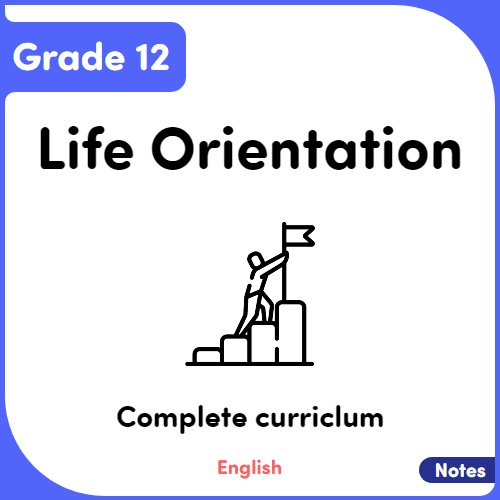 Gr 12 Life orientation [English] | Testpapers