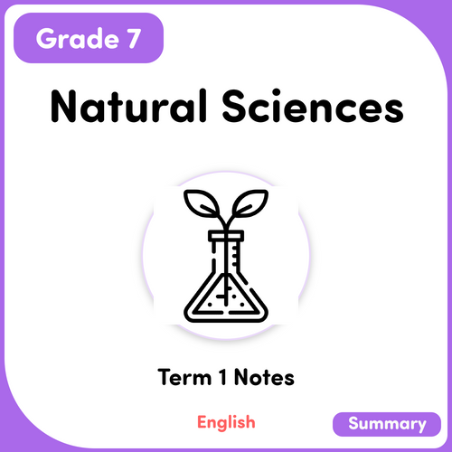 Gr 7 Natural Sciences T1 [English] | Testpapers