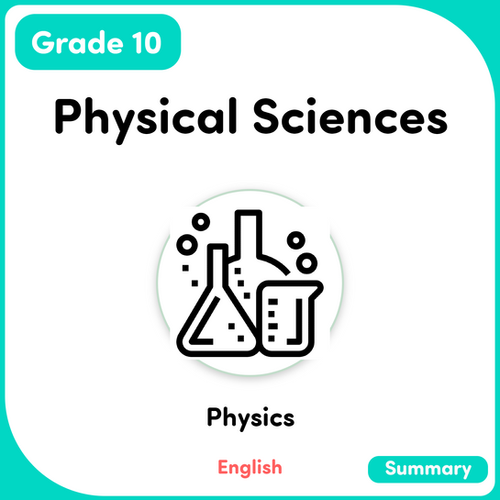 Gr 10 Physical Sciences: Physics [English] | Testpapers