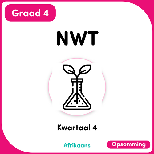 Gr 4 Natuurwetenskappe en Tegnologie KW 4 [Afrikaans] | Testpapers