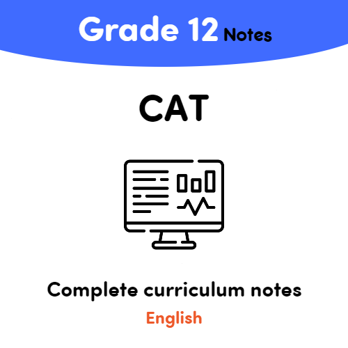Gr 12 CAT [English] | Testpapers