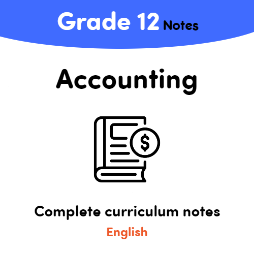 Gr 12 Accounting [English] | Testpapers