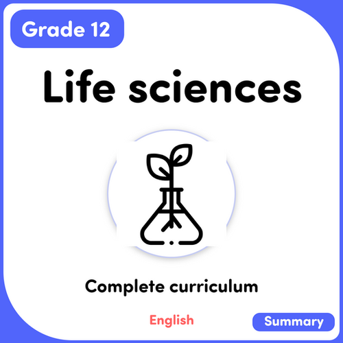 Gr 12 Life Sciences [English] | Testpapers