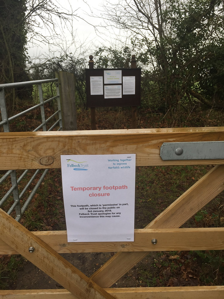 Temporary path closure