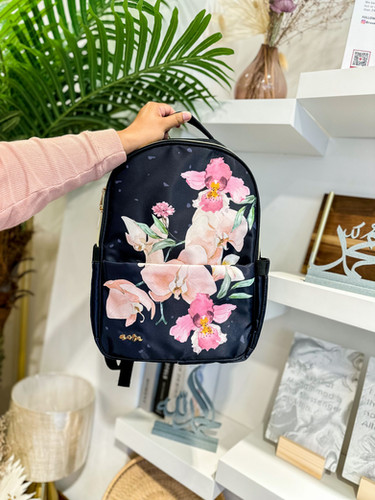 Orchid Black Backpack | nara