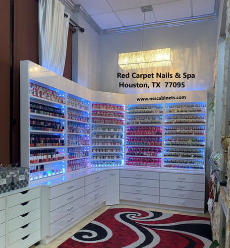 L Shape Nail Polish Display Set 16D | NSS Cabinet