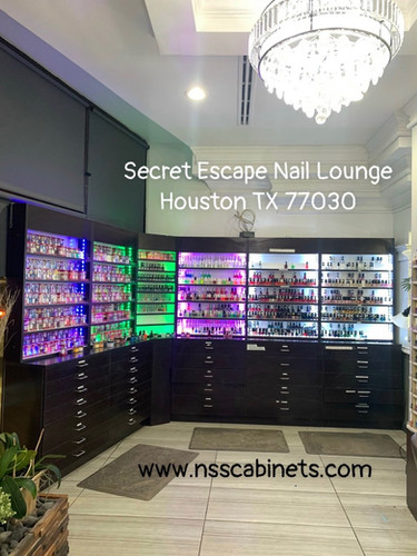 L Shape Nail Polish Display Set 14D | NSS Cabinet