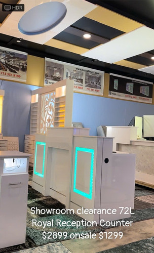 Showroom coearance 72L Royal Reception Counter | NSS Cabinet