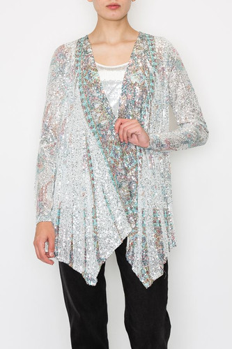 Egyptian Print Sequin Jacket | Odeon By Kris