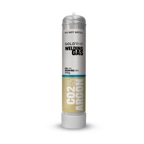 Welding Gas Bottle Argon/CO2 Mix 390g | GOLDWHIP