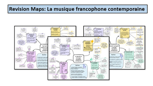 Revision Maps: La musique francophone contemporaine | Laprofdefrancais