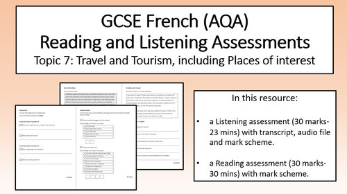 Topic7-Assessments-Reading and Listening | Laprofdefrancais