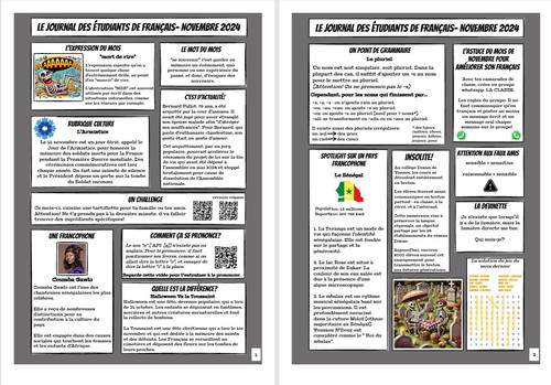 Journal- November 2024 | Laprofdefrancais