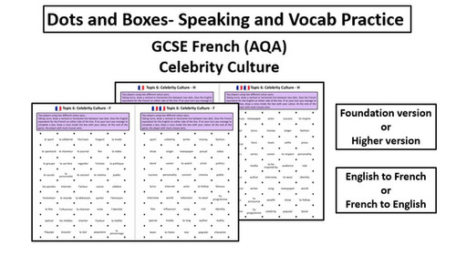 DAB-Celebrity Culture-GCSE | Laprofdefrancais