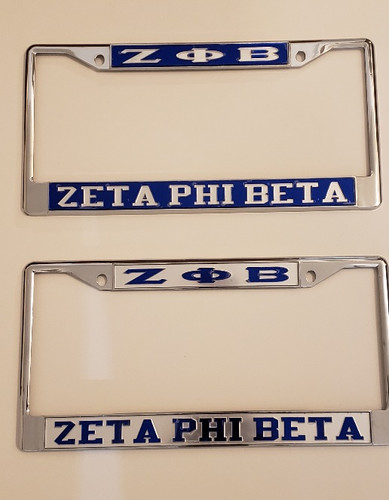 Zeta Phi Beta License Plate Frame | DJMORGANSGEAR