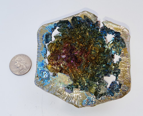 Bismuth Icosahedron Geode - "Matrix" | Art of Clay Taylor