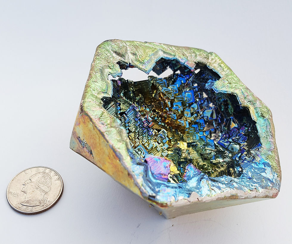 Bismuth Icosahedron Geode- "Crystal" | Art of Clay Taylor